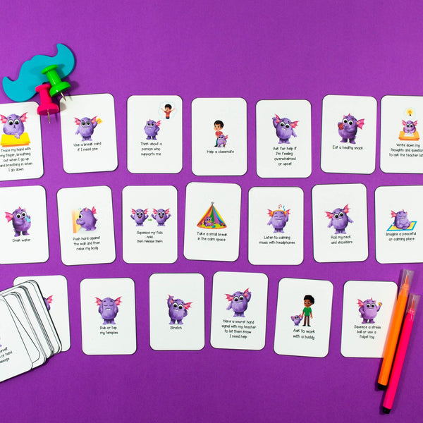Calming Strategies for Emotional Regulation Flashcards - Calm Down Visuals