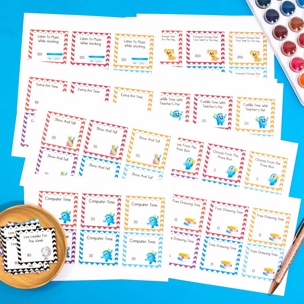 Classroom Economy Pack - Printable Marketplace with Currency Rewards ...