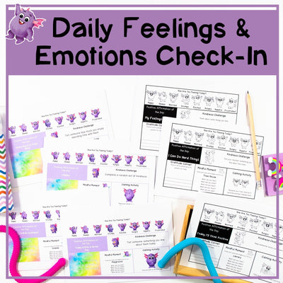 Daily Feelings & Emotions Check In Chart - Mindfulness Printable ...