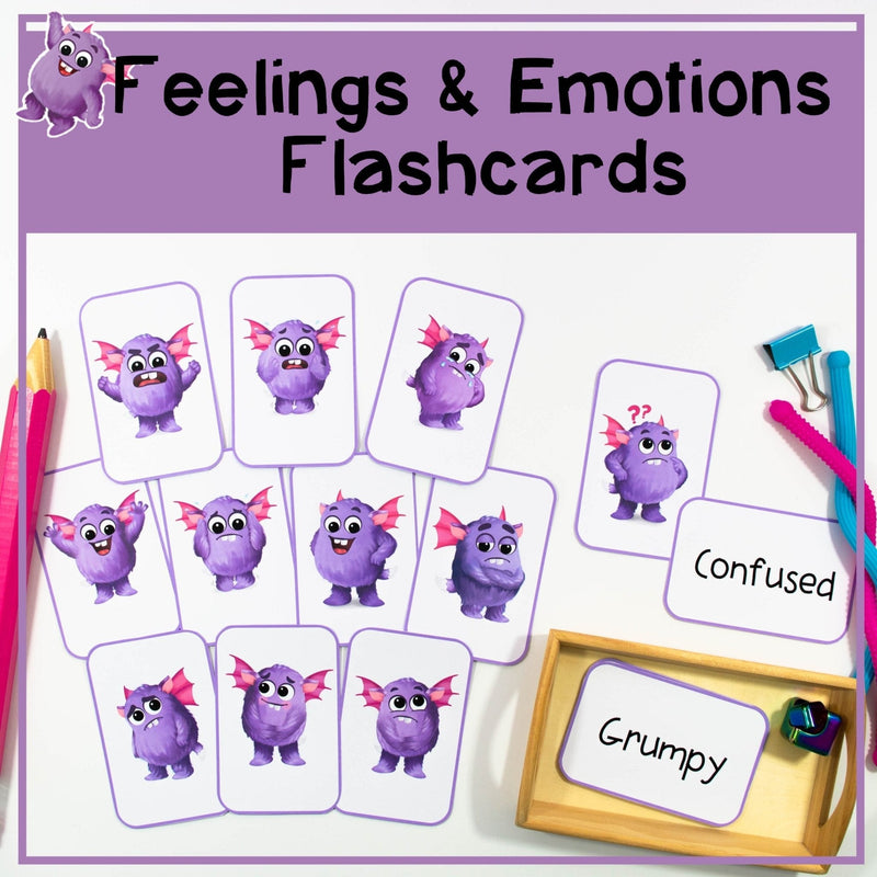 Flashcards to Recognise & Identify Feelings & Emotions - Visuals