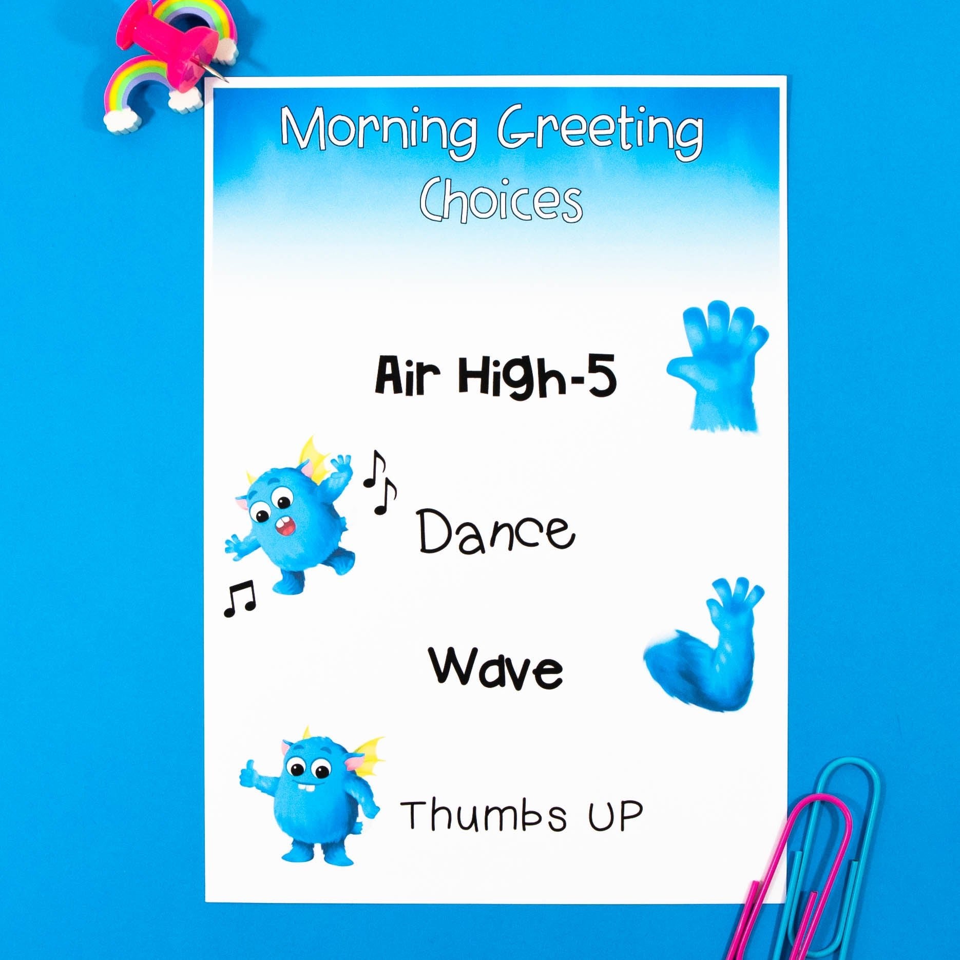 Morning Greetings Posters - Including Socially Distanced Non Contact ...
