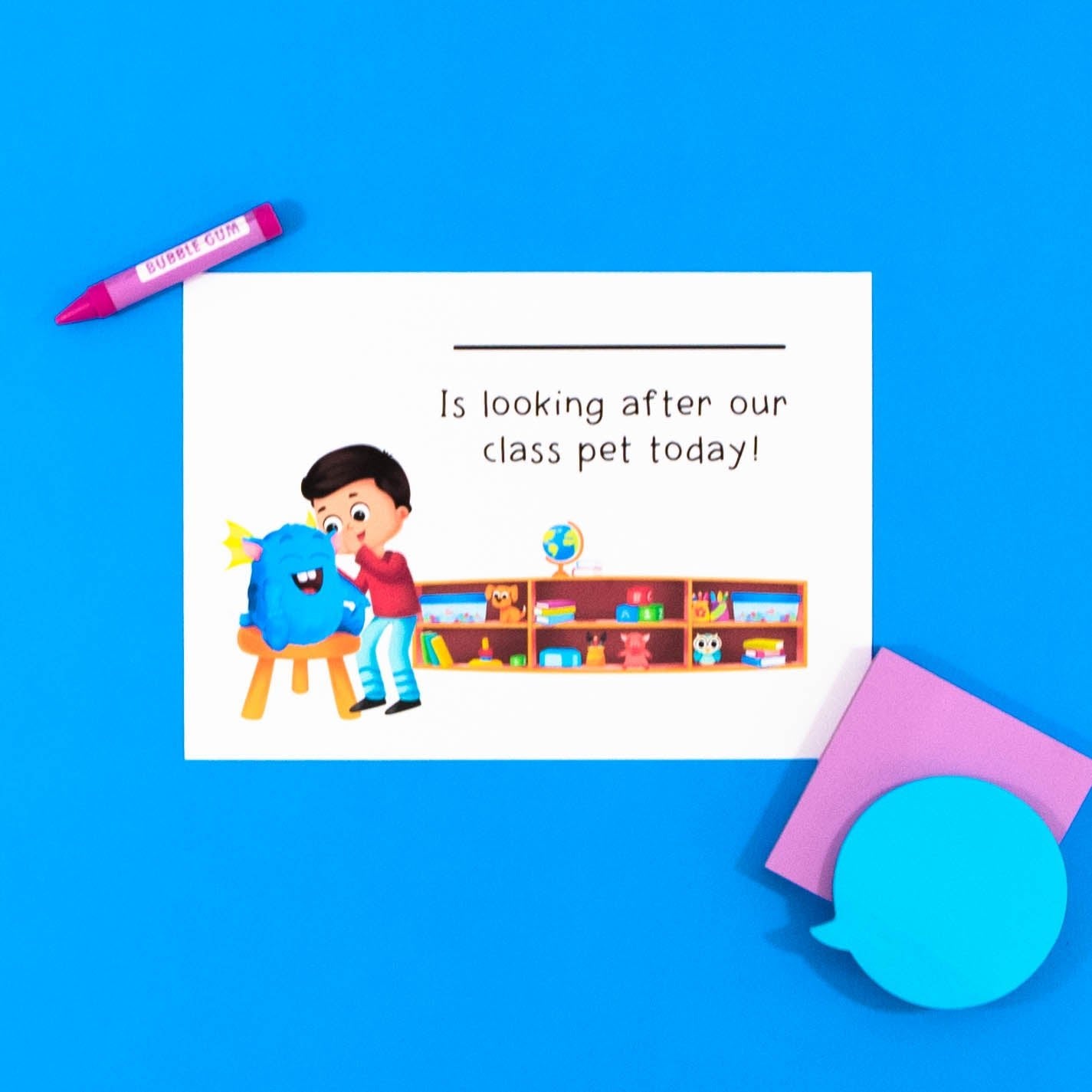 Pet Helper Poster - Blue