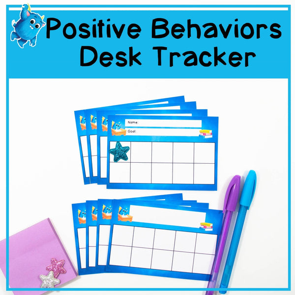 Printable Desk Positive Behaviour Chart - Individual Tracker