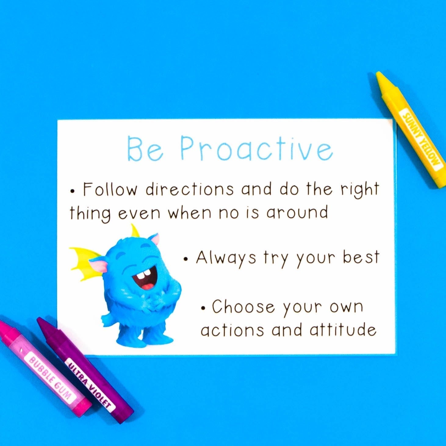 Respectful, Responsible, Safe and Proactive Posters