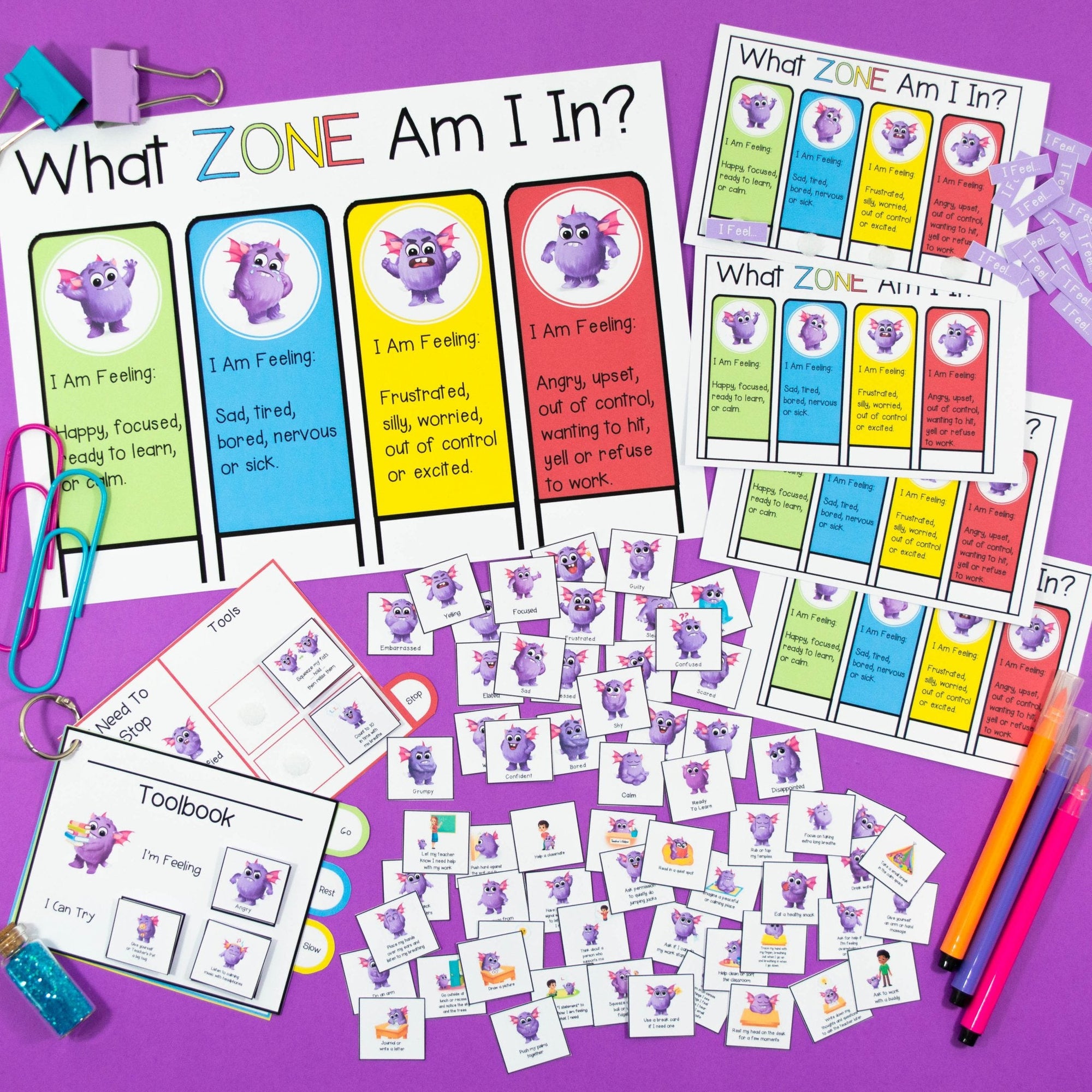 Zones Of Regulation Pack